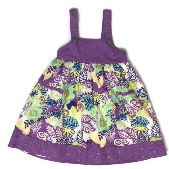 Penelope Mack | Dresses | Penelope Mack Purple Floral Embroidered Dress ...